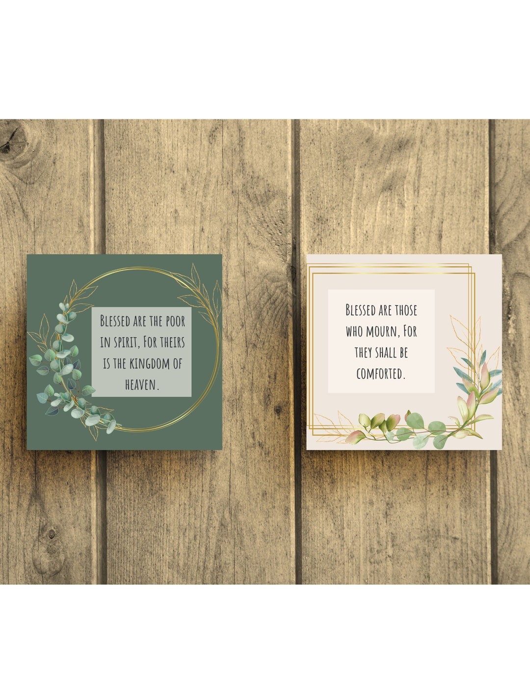 Sermon on the Mount Art | Cards | the Beatitudes Matthew 5:3-12 | Bible ...