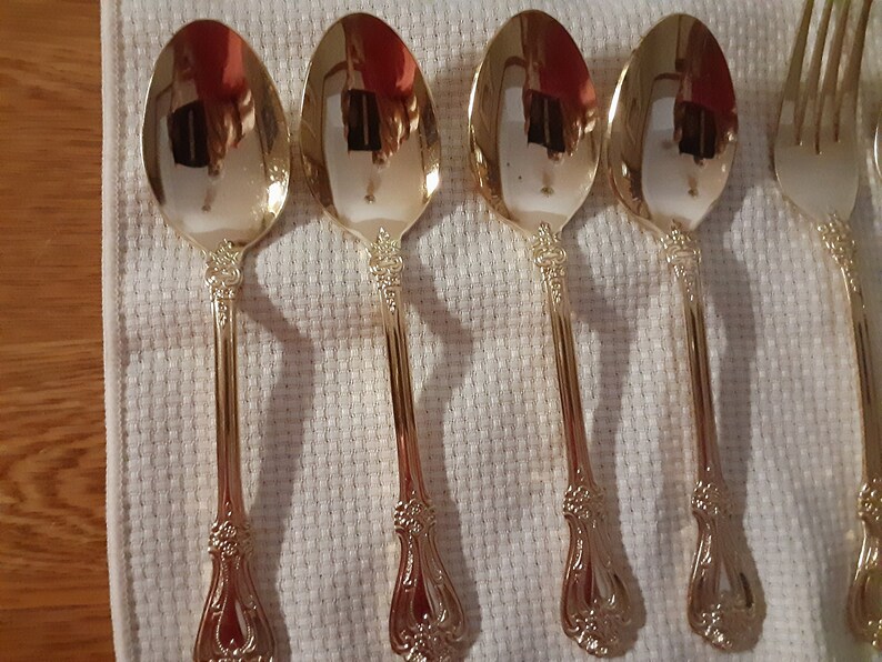 Gold Plated Flatware Stainless Steel Japan Miscellaneous - Etsy