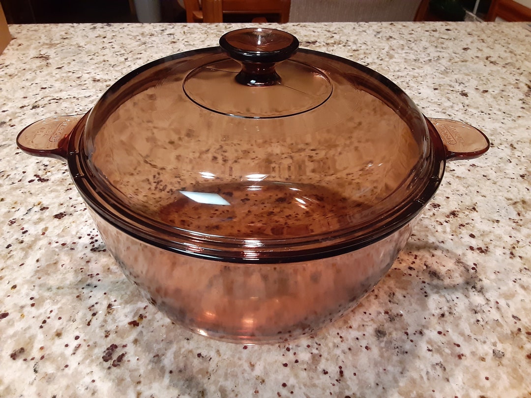 Corning Pyrex VISION 4.5 L Glass Dutch Oven Stock Pot With Pyrex Lid in ...