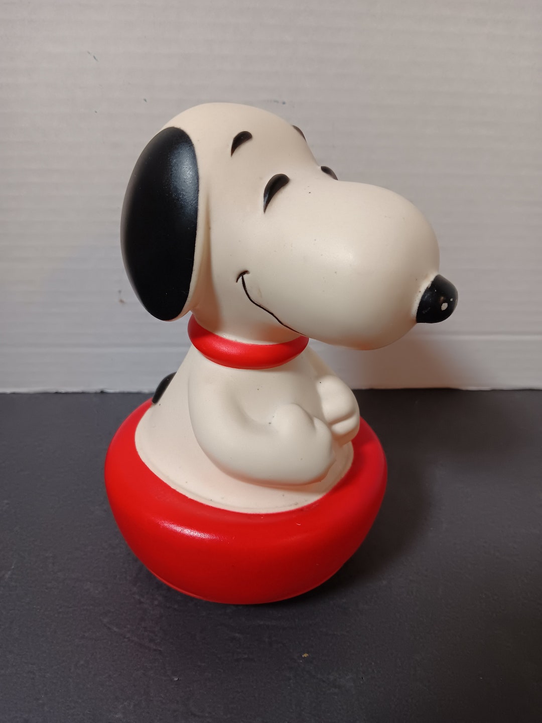 Snoopy Peanuts 1966 Roly Poly Baby Musical Toy, Wobbles, Toy Chime Ball ...