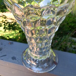 Large Fostoria Cubist Flared Vase, 9 1/2 Made in USA, Mid-century - Etsy