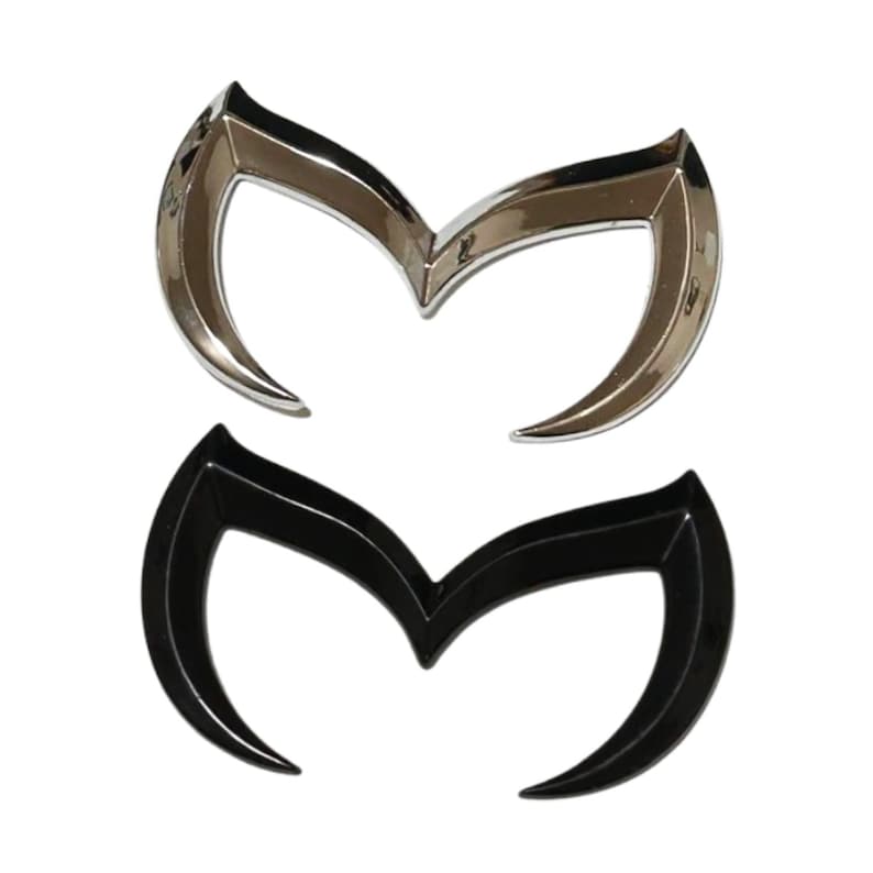 Evil M Logo Car Emblem Black or Chrome Badge Sticker Decal for Mazda 3 ...