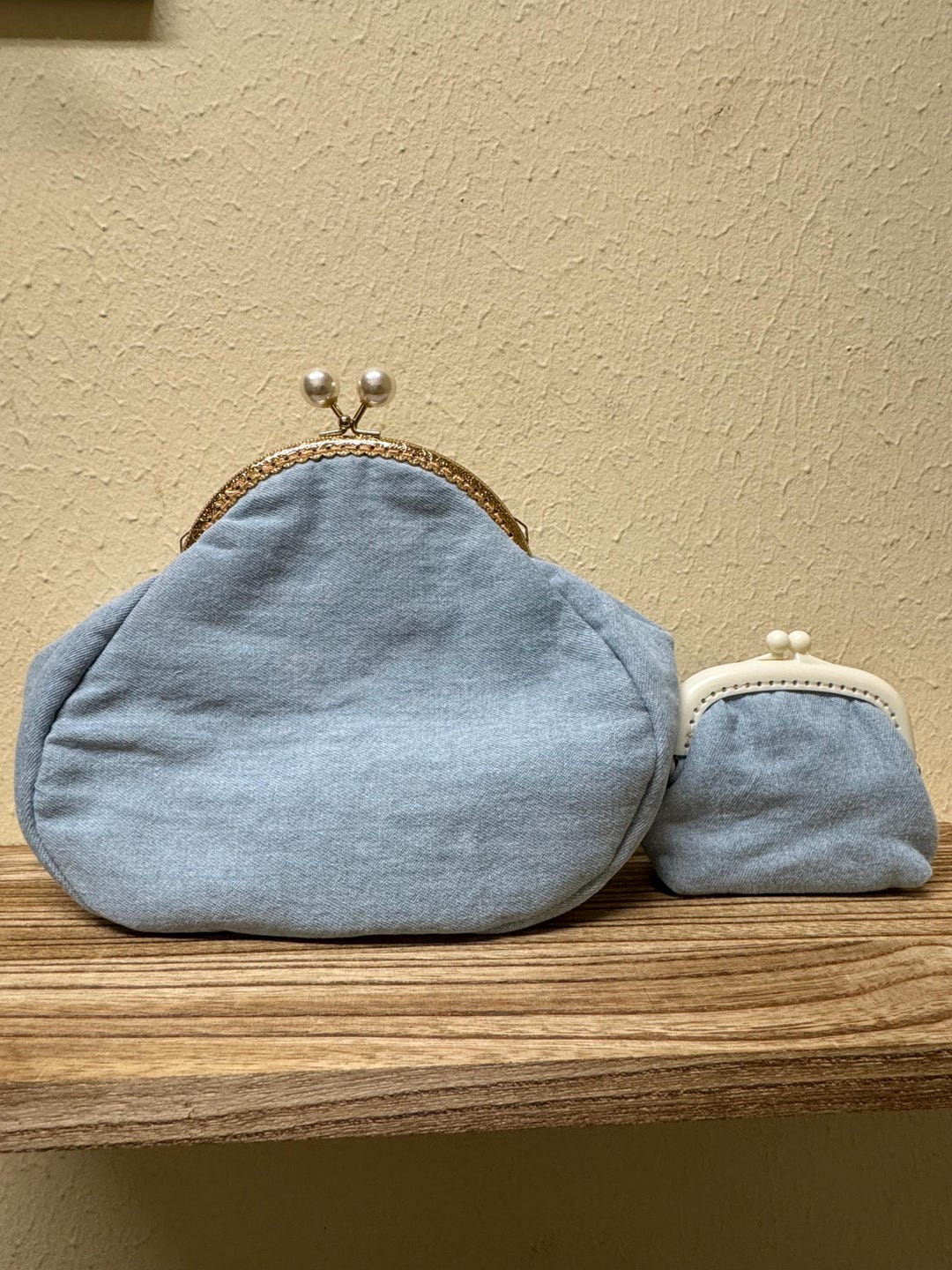 Kiss Lock Frame Bag Toiletry Kits Travel Cases Purse Handmade Make up ...