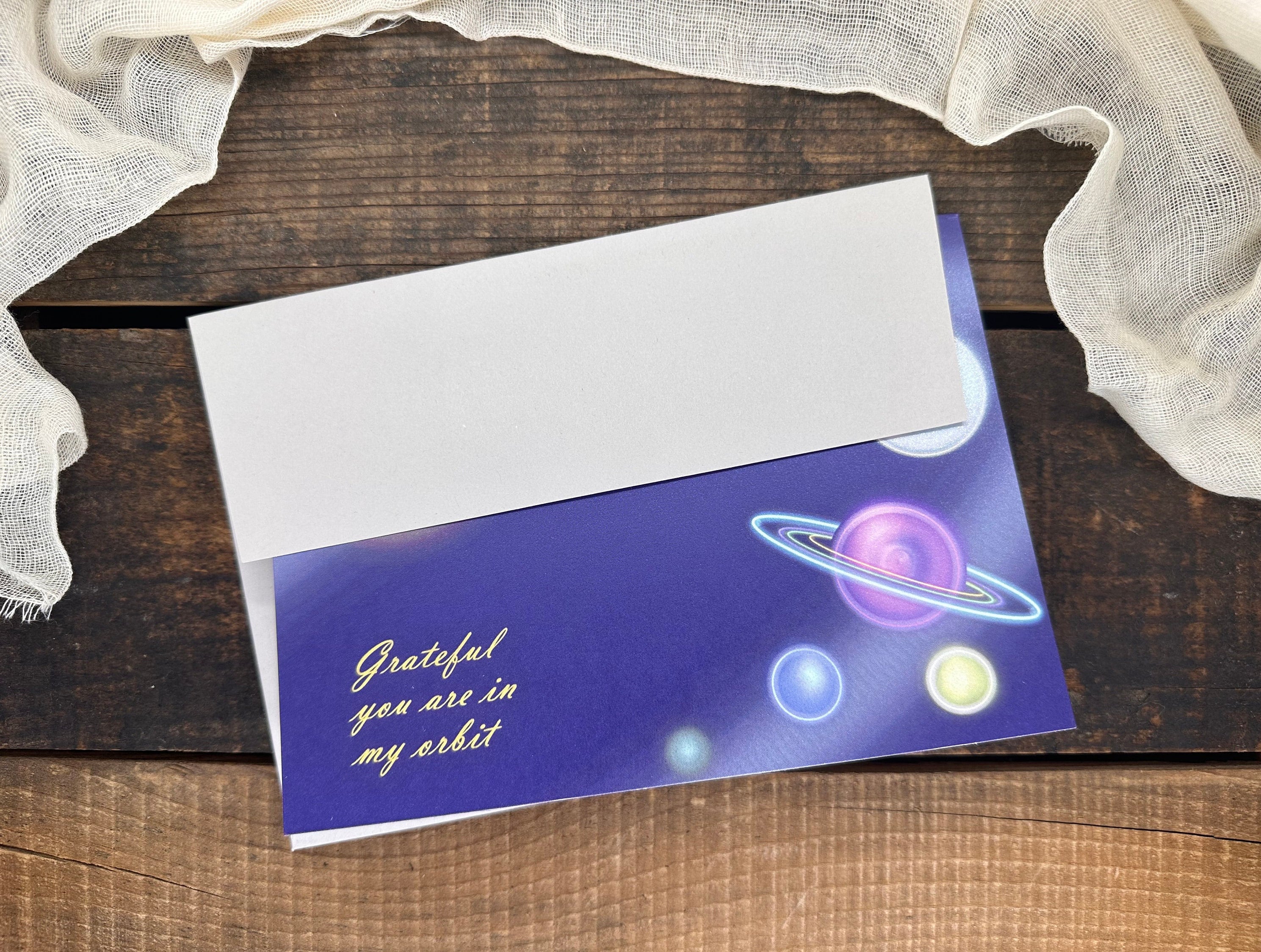 Orbit Card - Gratitude Card - Thank You Notecard - Friendship ...