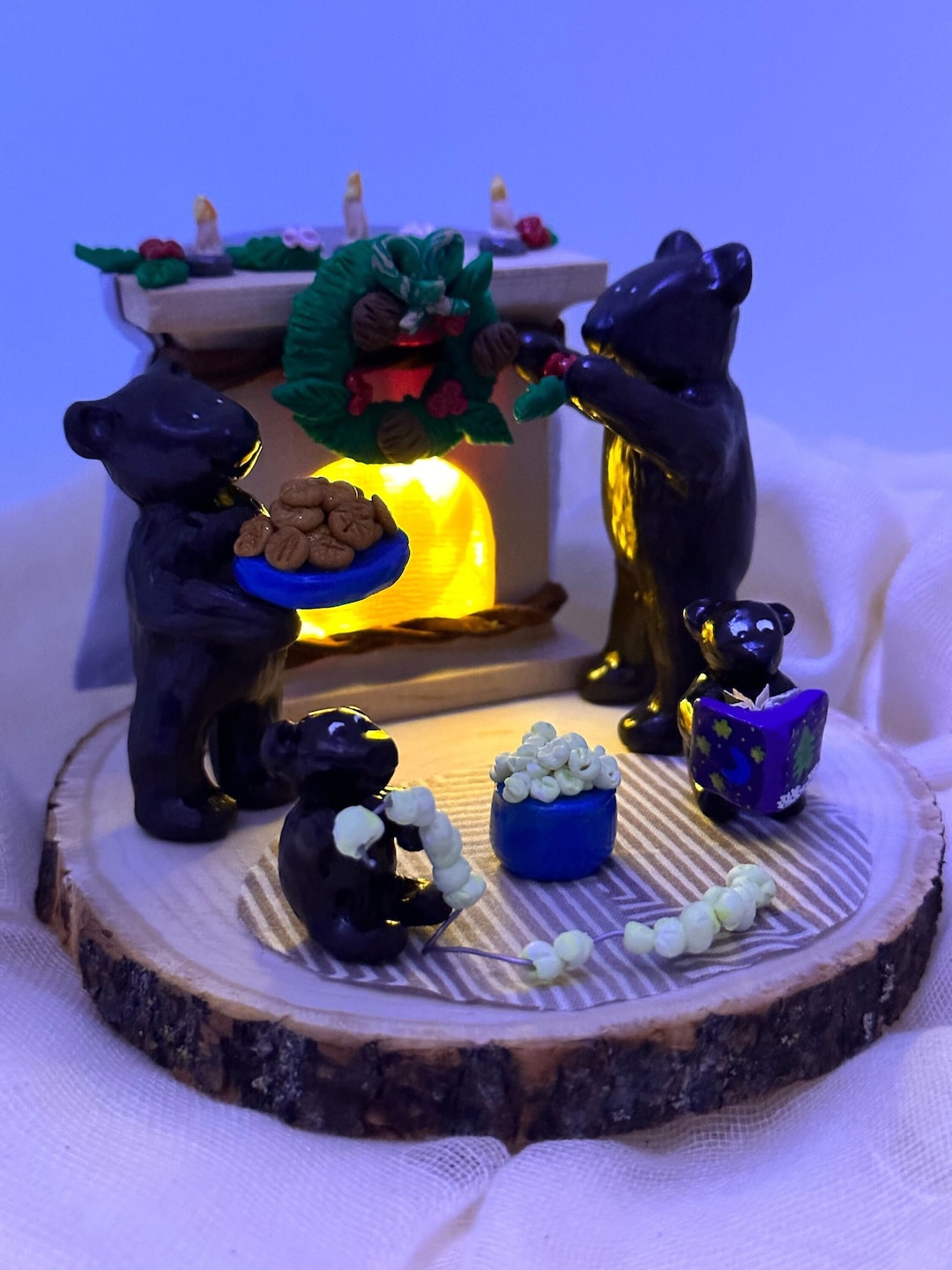 A Bear Family's Winter Solstice - Light up Decoration - Interactive ...