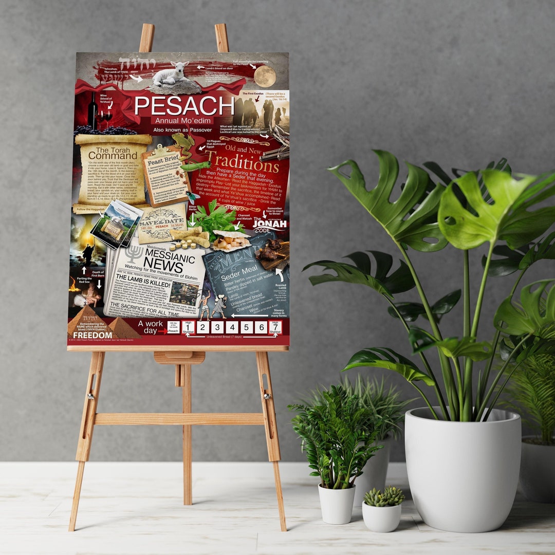 Stunning Passover Poster | Pesach Decore | Passover Decorations ...