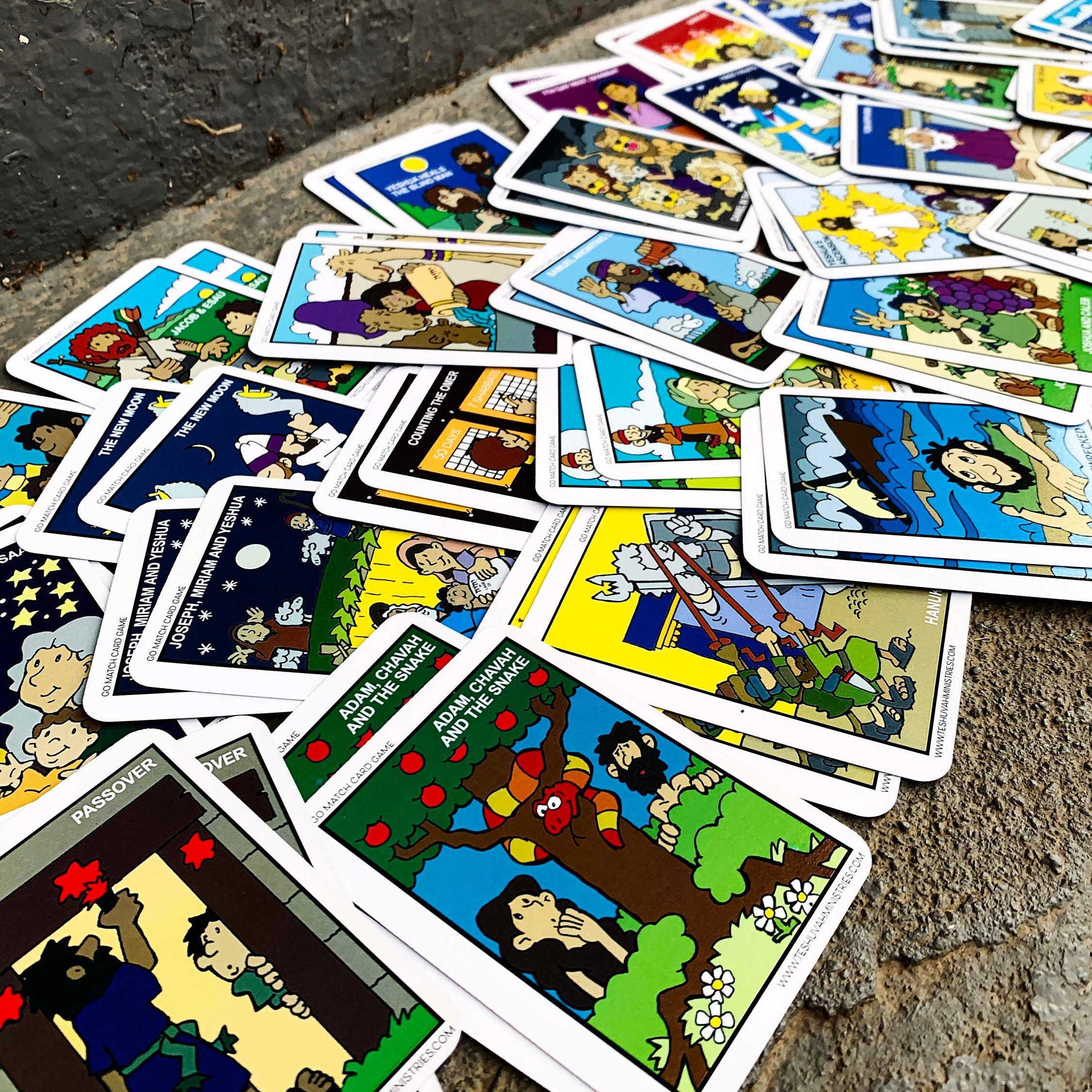 A Bible Story Card Game for the Whole Family, "go Match!" | Biblical ...
