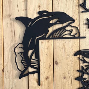UNDER THE SEA Ocean Aquatic Door Corner Sign | Wood Marine Animal Decor ...