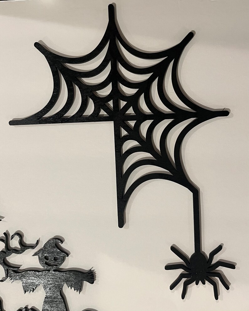 Halloween Door Corner Sign Halloween Silhouette Skull Sign - Etsy