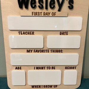 My Last First Day of School First Day School Sign Last Day - Etsy