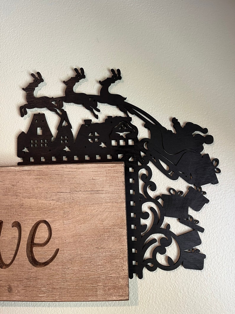 Christmas Door Corner Sign | Christmas Decor | Indoor Christmas ...