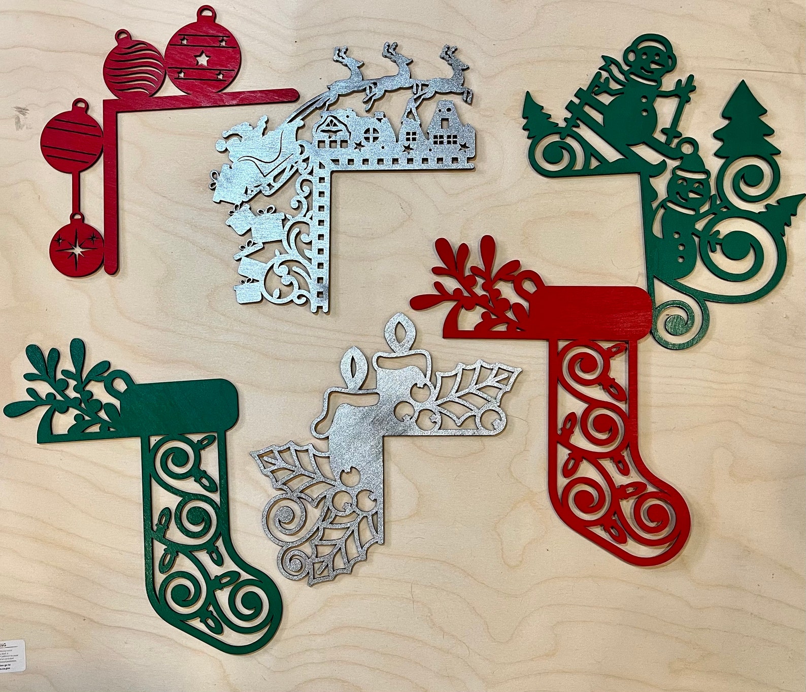 Christmas Door Corner Sign | Christmas Decor | Indoor Christmas ...