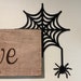 Halloween Door Corner Sign | Halloween Silhouette | Skull Sign | Spider ...