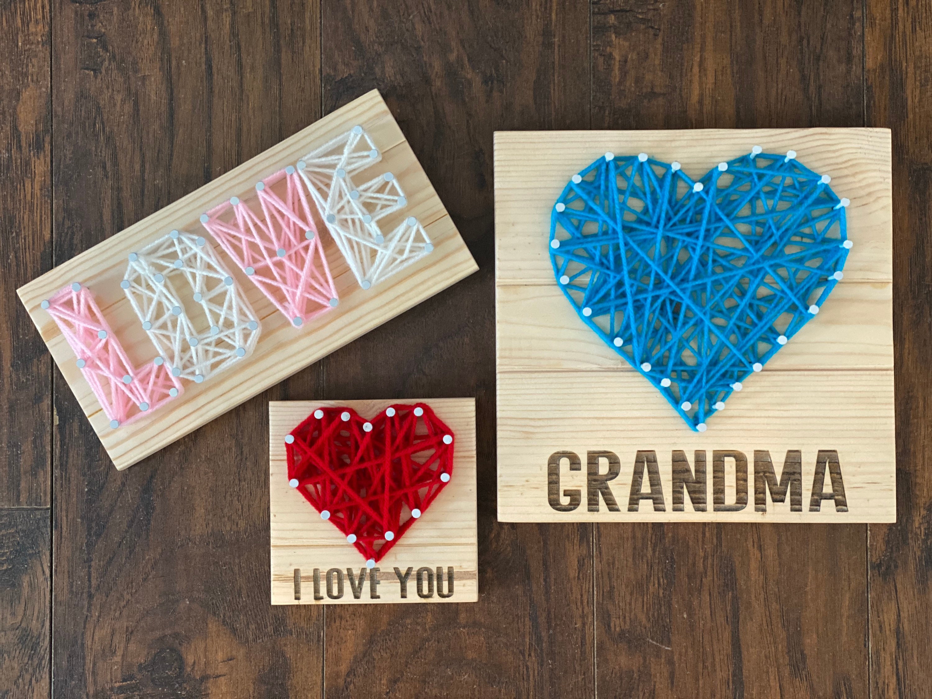 DIY Yarn Nail String Art Kit Custom Personalized Wall Art | Etsy