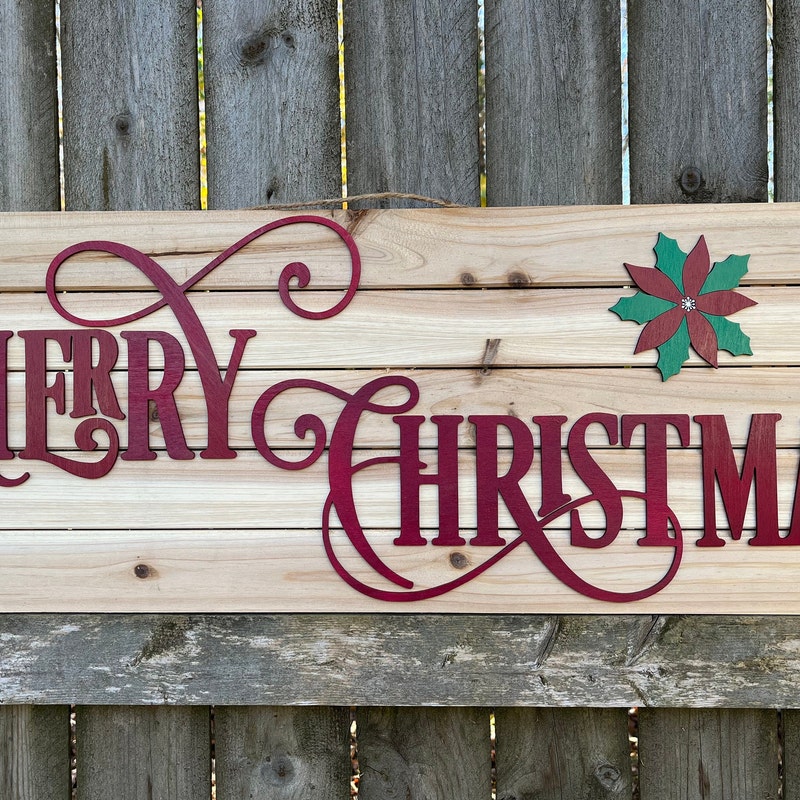 Large Christmas Sign - Etsy