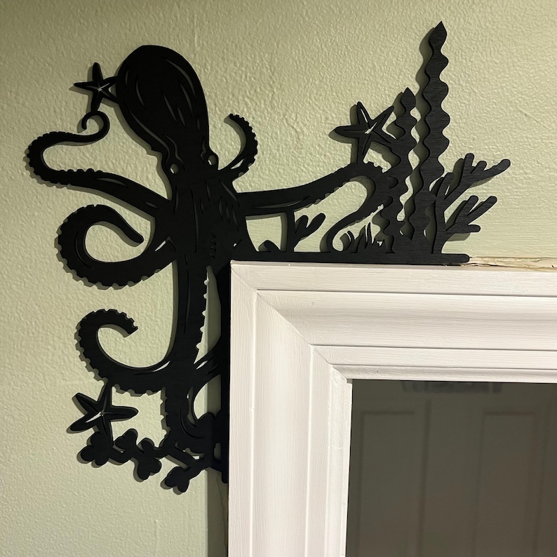 UNDER THE SEA Ocean Aquatic Door Corner Sign | Wood Marine Animal Decor ...