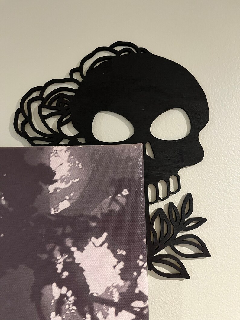 Halloween Door Corner Sign Halloween Silhouette Skull Sign - Etsy