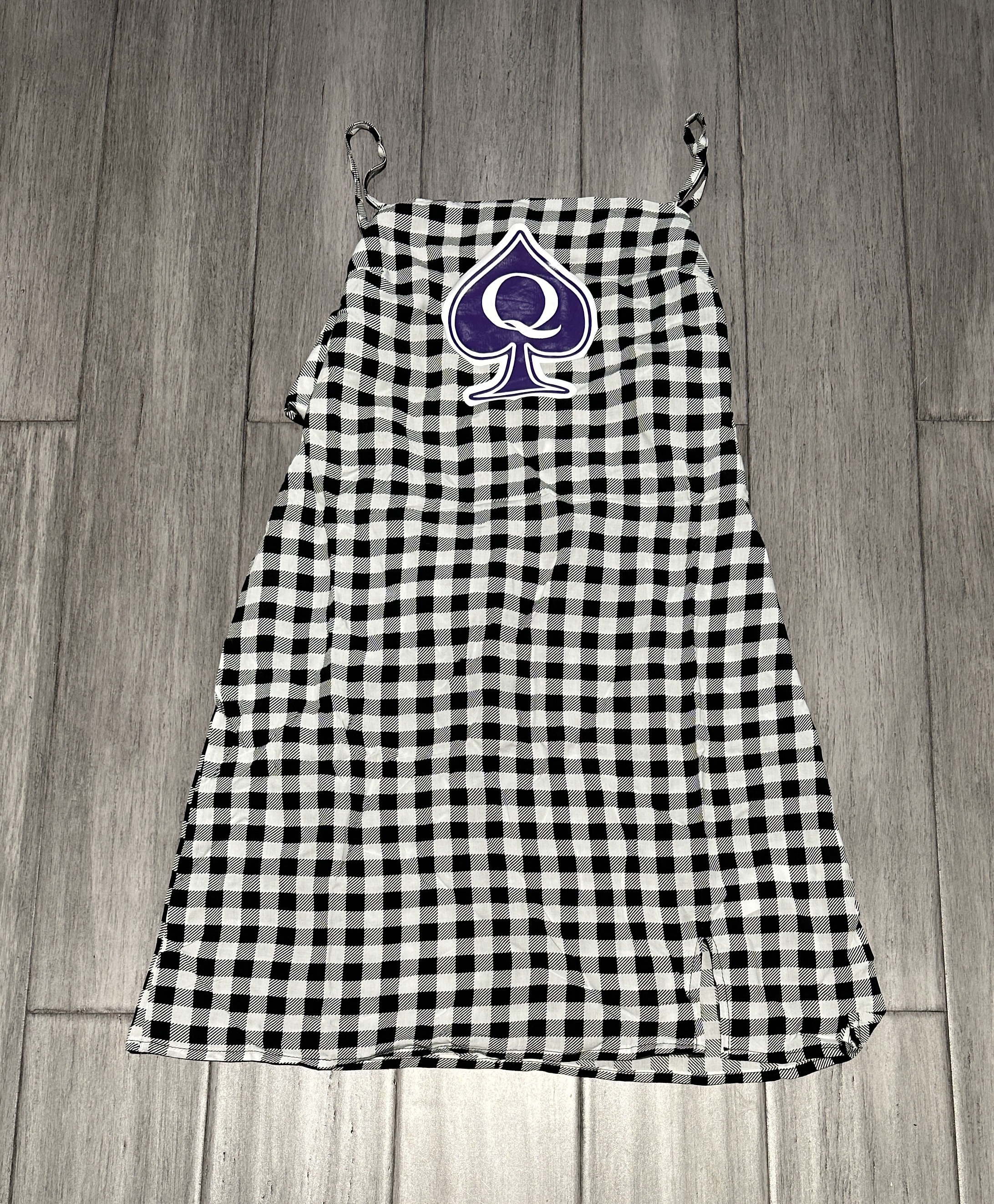 Sexy Qos Dress for Queen of Spades, Black White Checker Board With ...