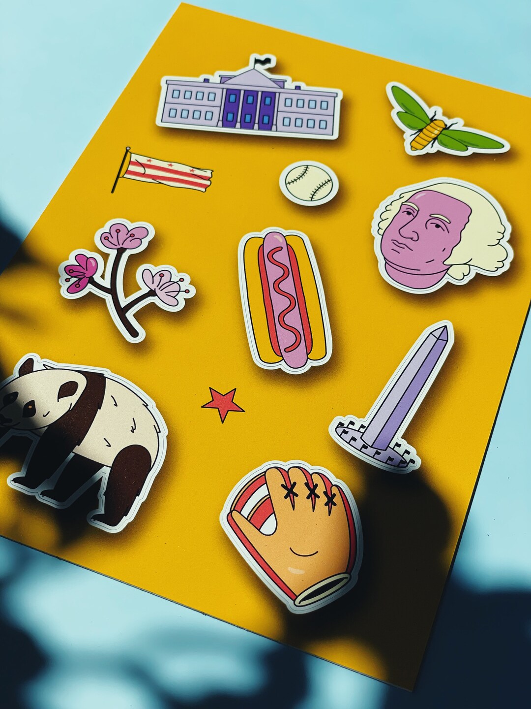 Washington DC Stickers / Monumental Messages Sticker Sheet - Etsy