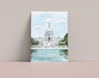 Capitol Dc Postcard - Etsy