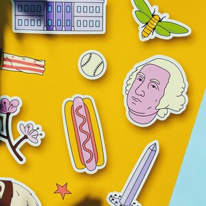Washington DC Stickers, Monumental Messages Sticker Pack, Washington DC ...