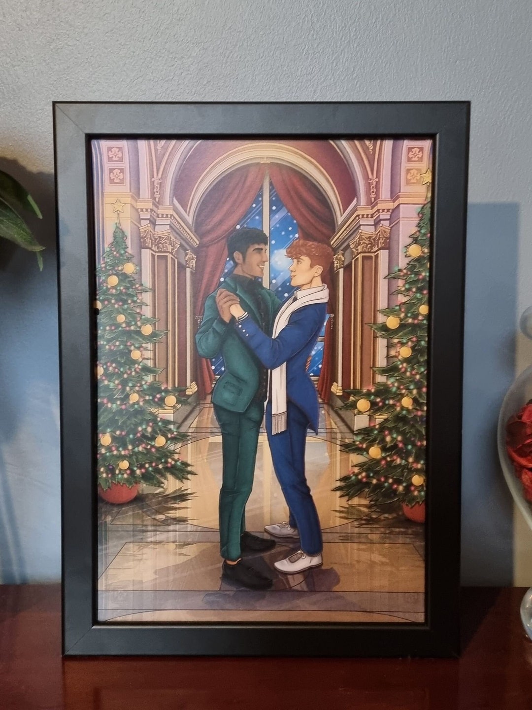 Dive in Callum & Louis Christmas Dance Art Print gay Art Print, Erotic ...