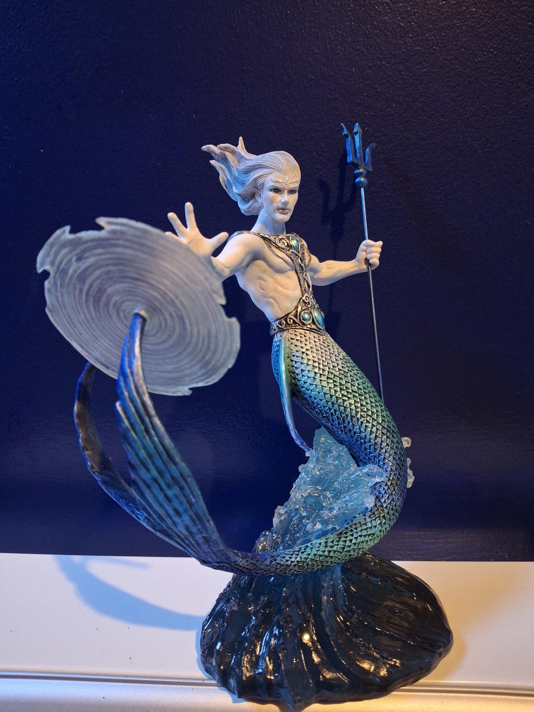 Mythical Statues - Merman: Water Magic - Etsy