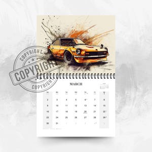 2025 Hot Rods Calendar 12 Month Calendar Man Cave Décor Wall Calendar ...