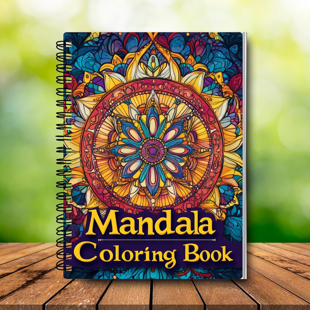 Mandala Coloring Book Pattern Coloring Book Mindfulness Coloring Art ...