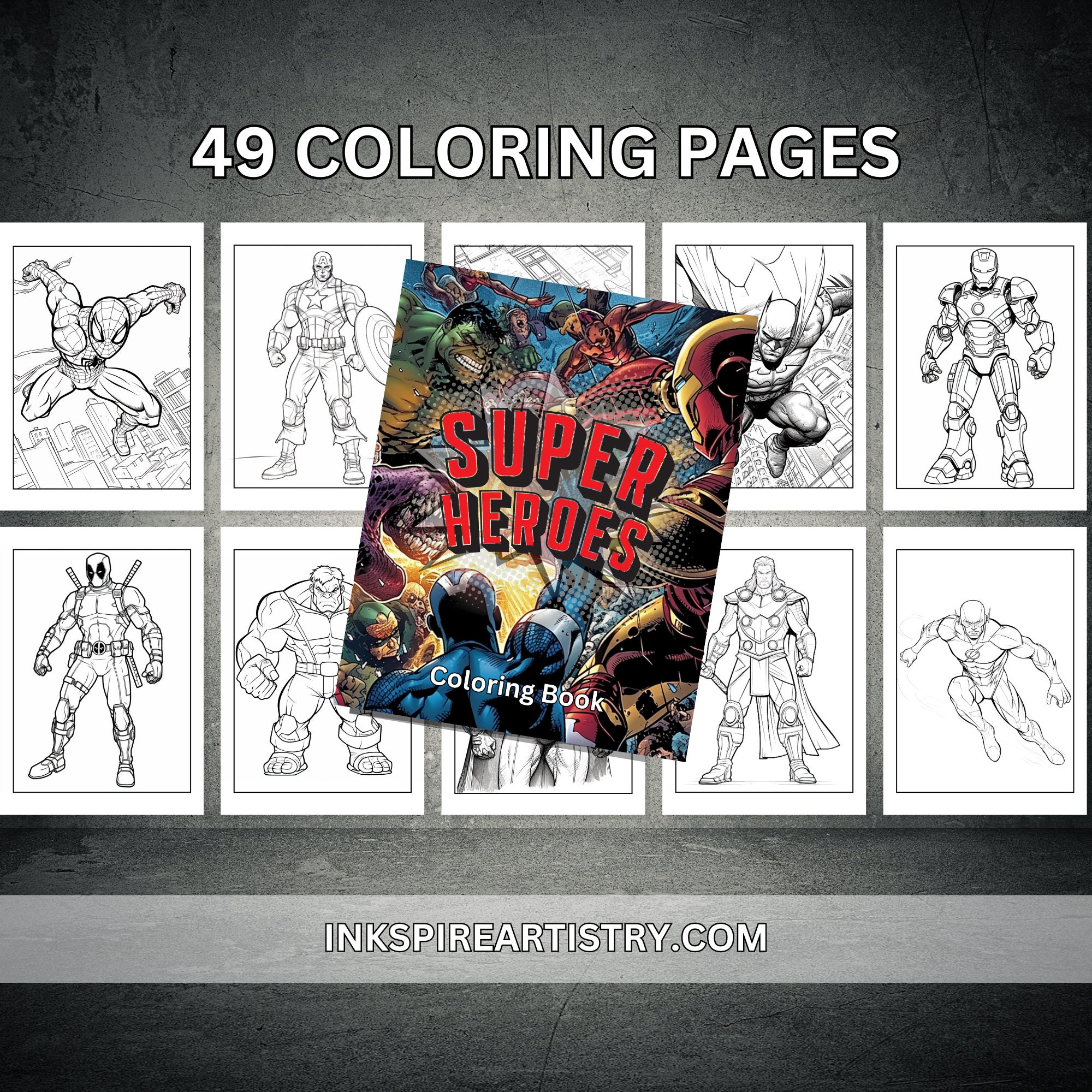 Superheroes Coloring Pages American Superhero Superhero Birthday Comic ...