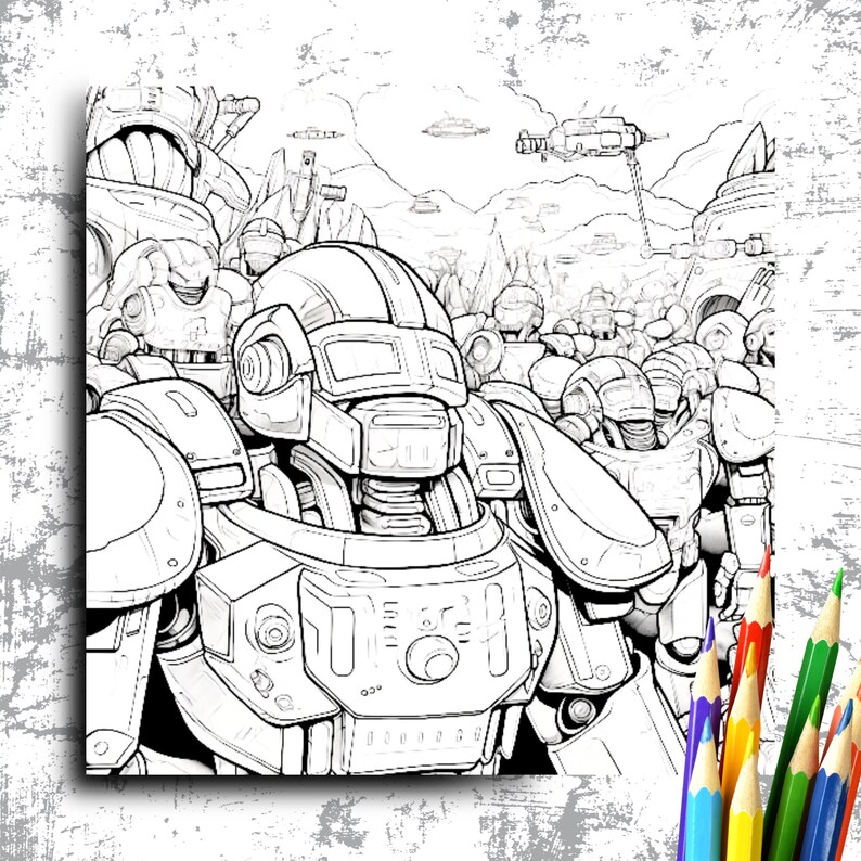 45 Robot Invasion Coloring Pages Robot Coloring Sheets Robot Birthday ...