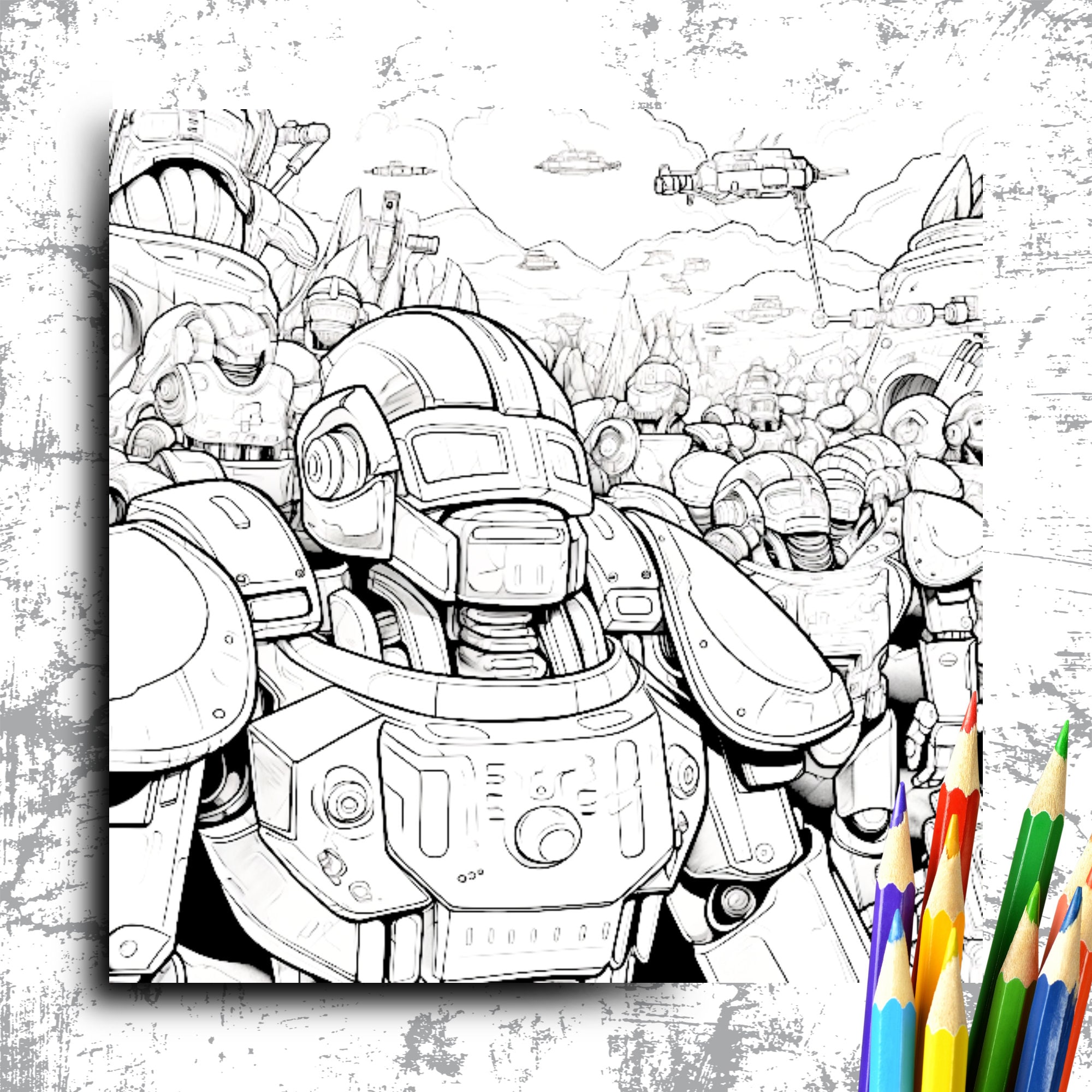 45 Robot Invasion Coloring Pages Robot Coloring Sheets Robot Birthday ...