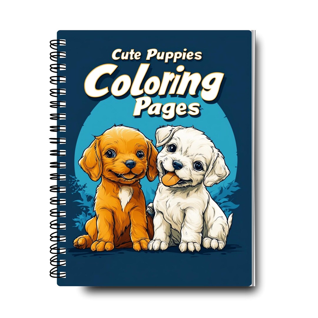 Cute Puppies Coloring Book | Pets Coloring Book | Dog Coloring Book ...