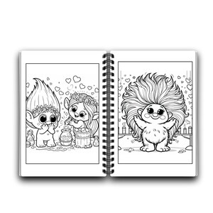 Cute Trolls Coloring Book | Troll Coloring Pages | Kids Coloring Book ...