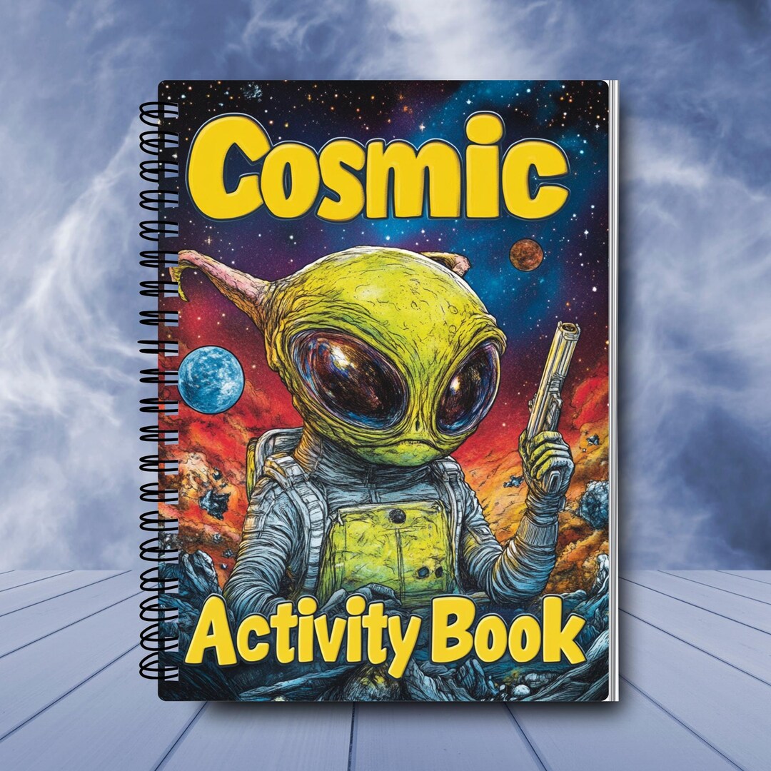 Cosmic Activity Book Kids Coloring Book Maze Game Word Search Game ...