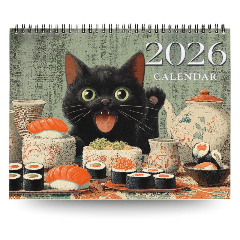 7x7 Wall Calendar 2026 - Etsy