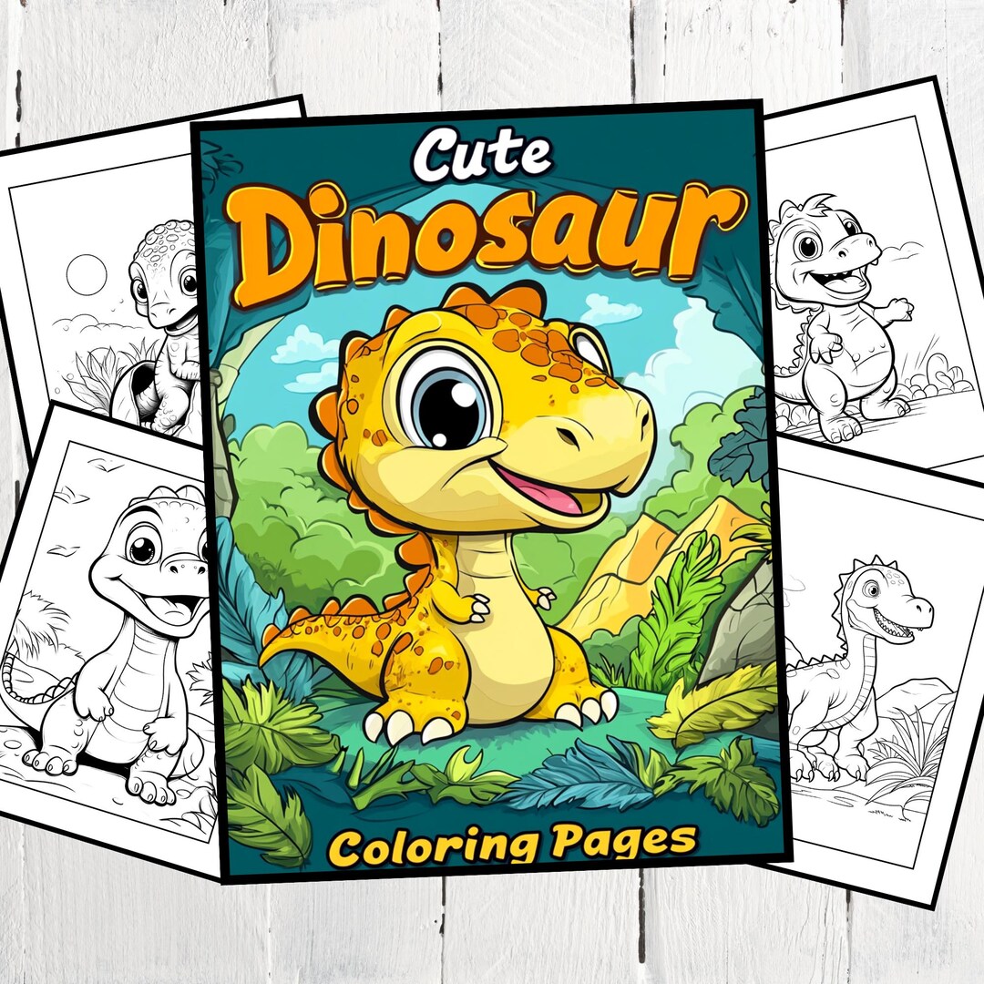 Cute Dinosaur Coloring Pages | Dinosaur Print Pages | Dino Coloring ...