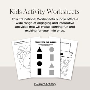 Set of 3 Activity Book Bundle for Homeschool Learning - Etsy