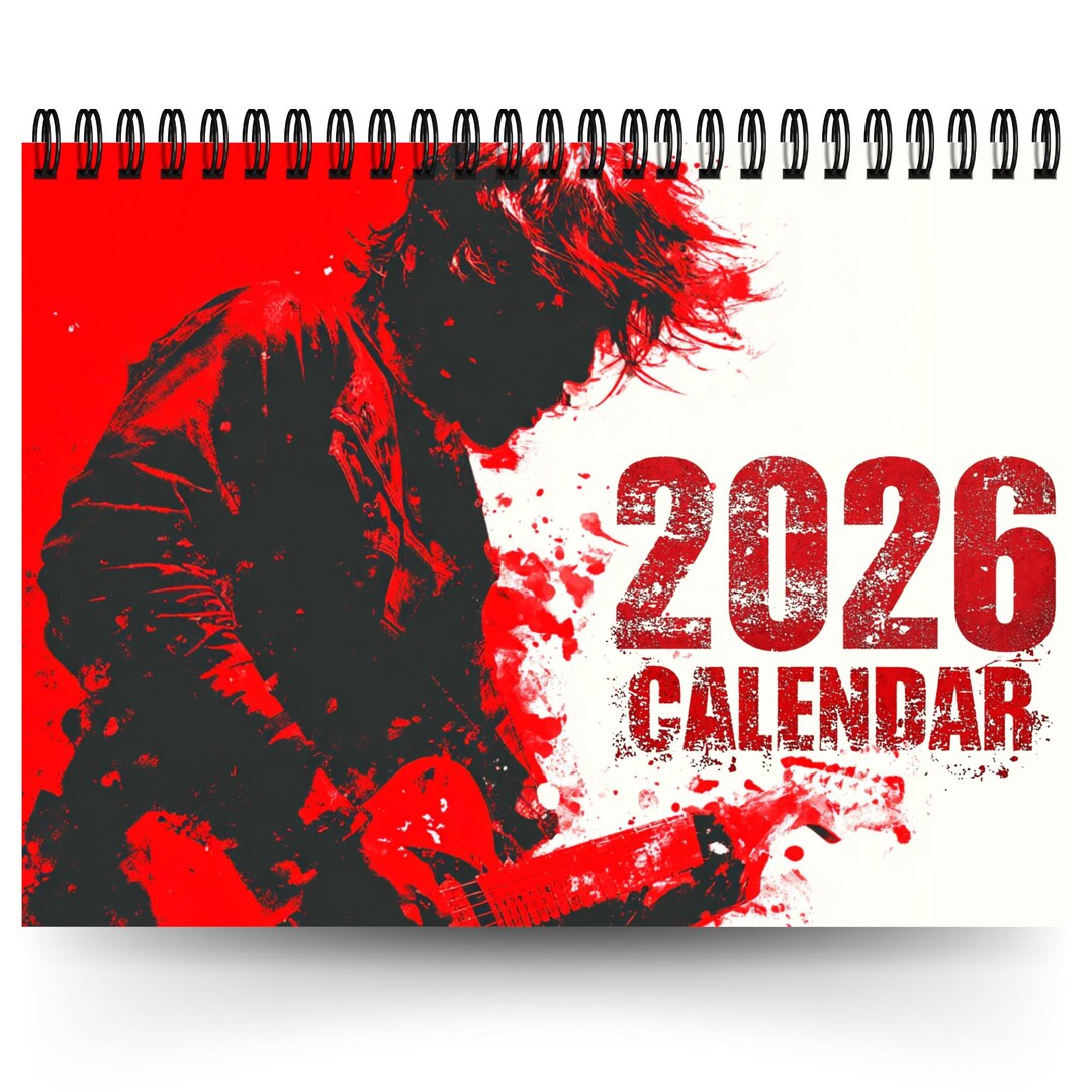 2026 Punk Art Calendar: 12-month Spiral Bound Punk Rock Gift - Etsy