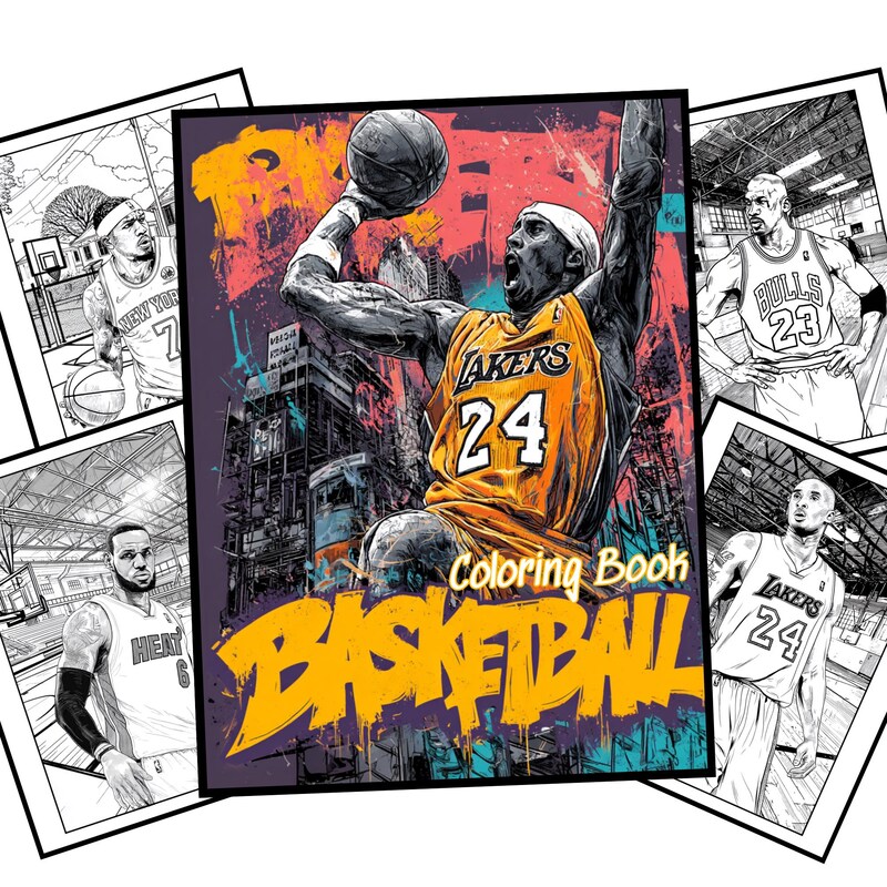 Coloring Page Nba - Etsy
