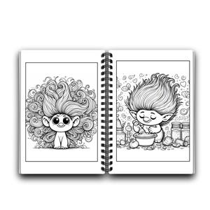 Cute Trolls Coloring Book | Troll Coloring Pages | Kids Coloring Book ...