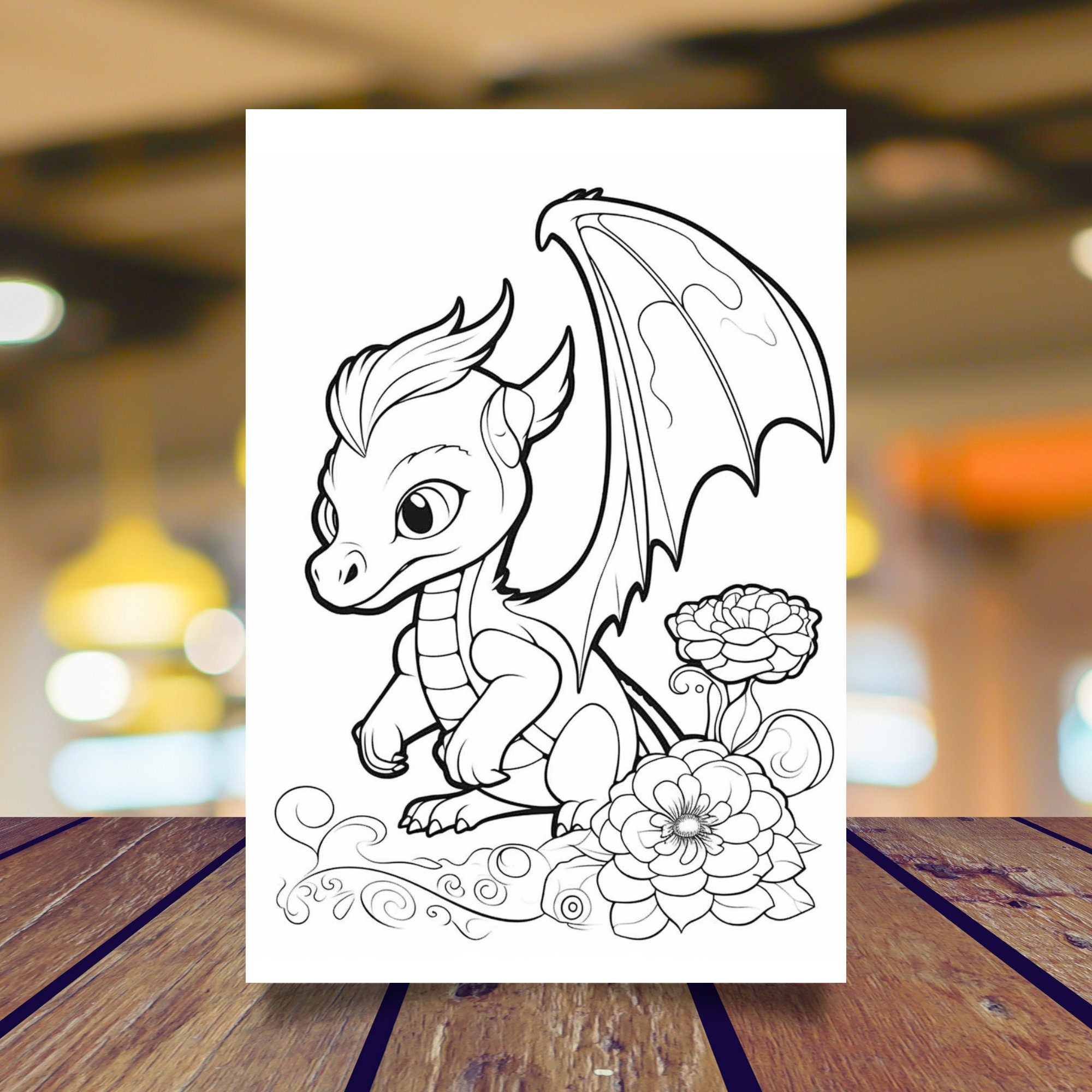 Baby Dragon Coloring Book Fantasy Coloring Dragon Coloring Book Baby ...
