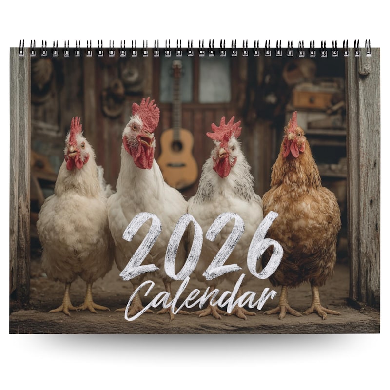Chicken Calendar 2026 - Etsy