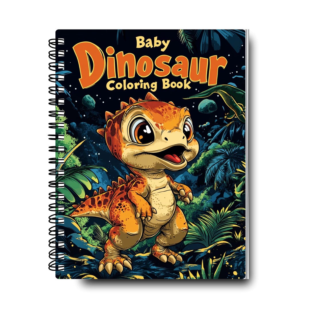 Baby Dinosaur Coloring Book | Dino Coloring Book | Cute Coloring Pages ...
