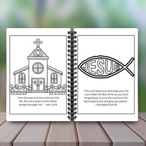 Kids Bible Activities Book Bible Verse Coloring Scripture Coloring ...