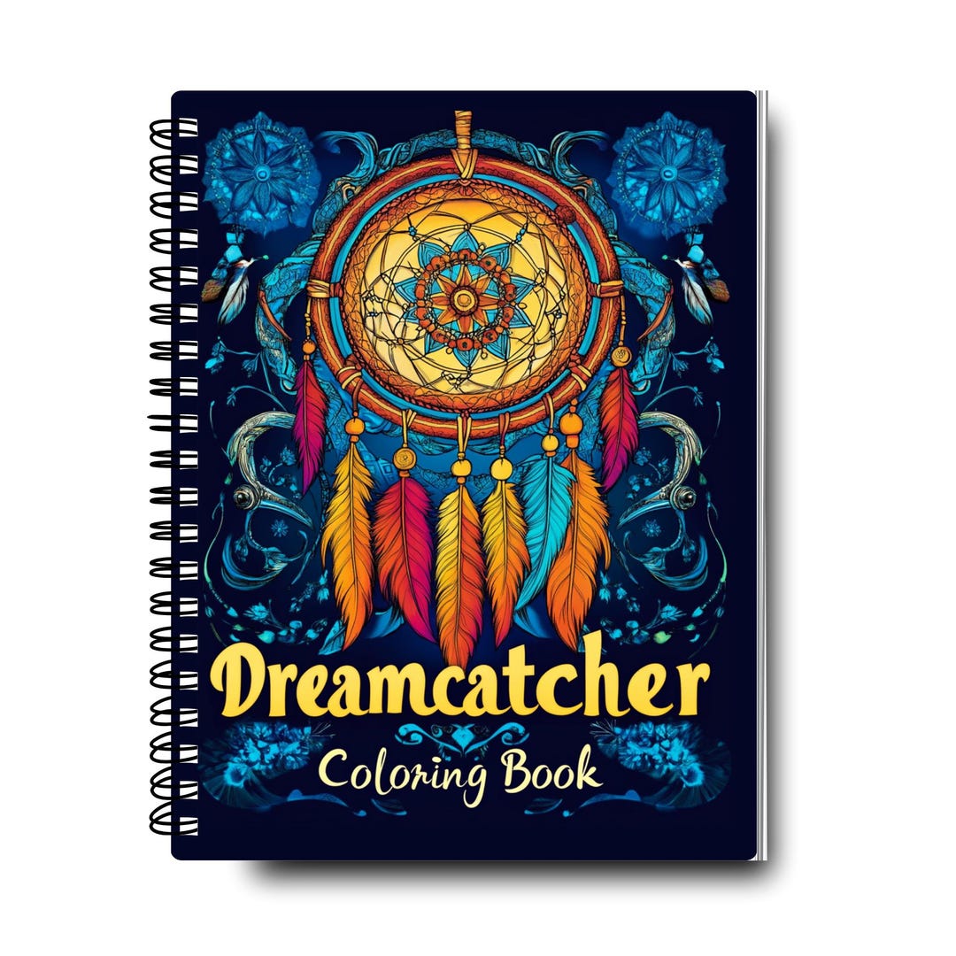 Dreamcatcher Coloring Book | Dream Catcher | Adult Coloring Book ...