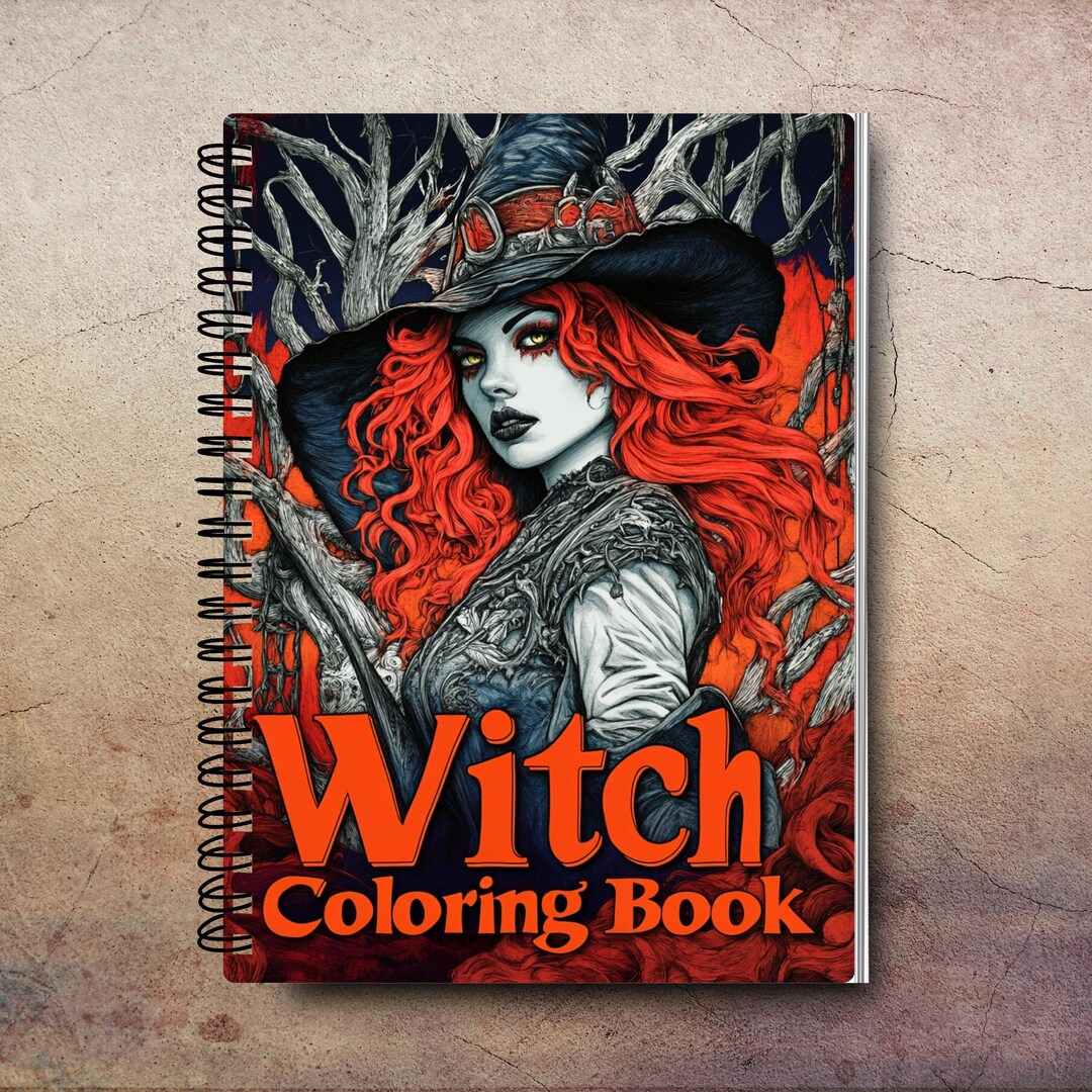Witch Coloring Book Magic Coloring Book Pagan Coloring Witch Coloring ...
