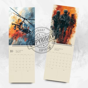 2025 Military Calendar | 12 Month Calendar | Army Images Calendar | War ...