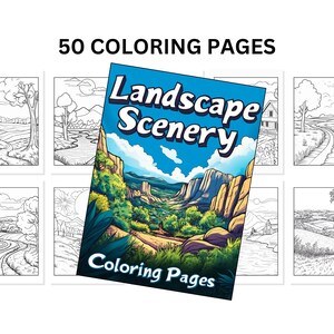 Beautiful Landscape Coloring Pages | 50 Printable Nature Scenes ...