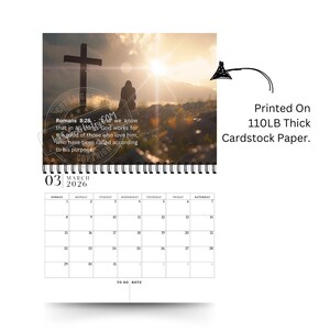 2026 Bible Verse Calendar: Christian Scripture Wall Planner - Etsy